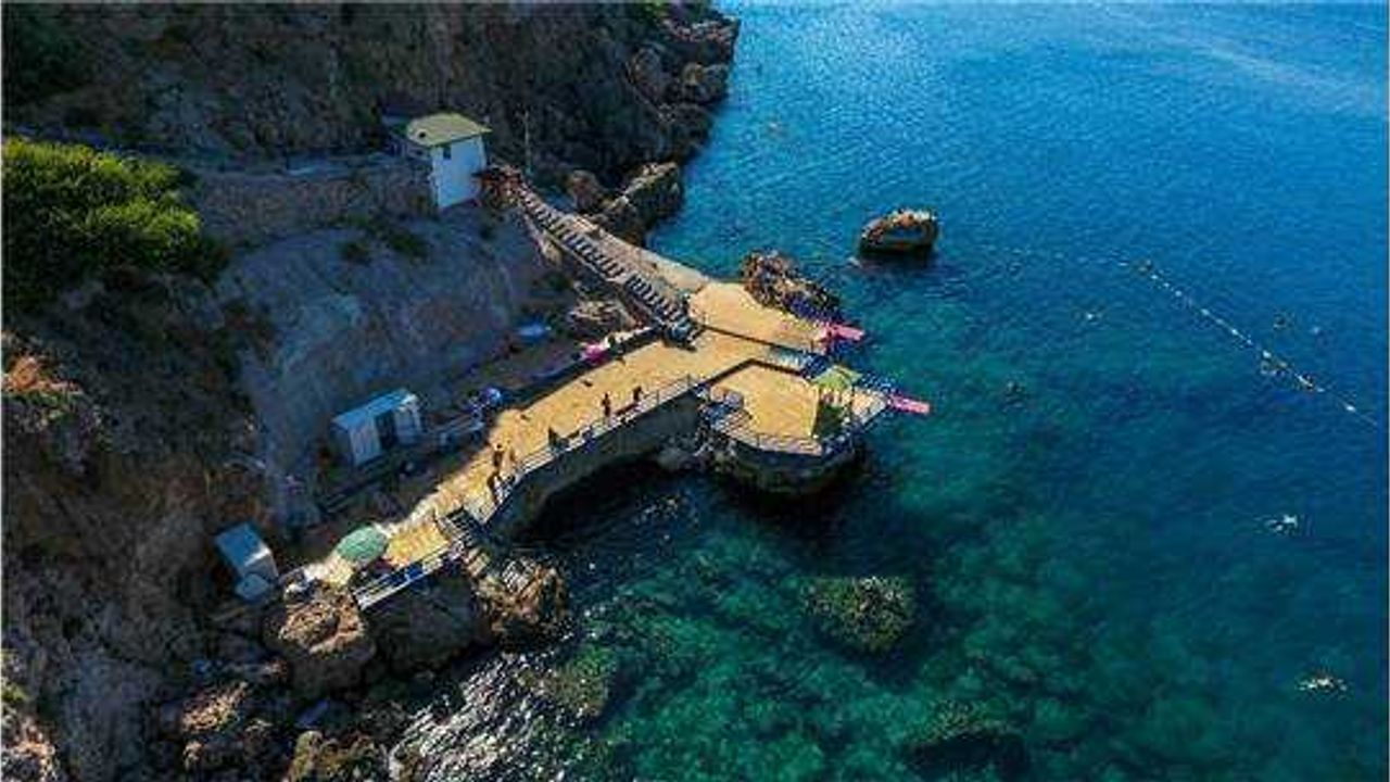 Antalyaʹda falez plajları açıldı - 7deniz Haber